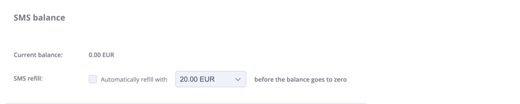 Filling up the SMS balance – easyTable Support & Knowledge Base
