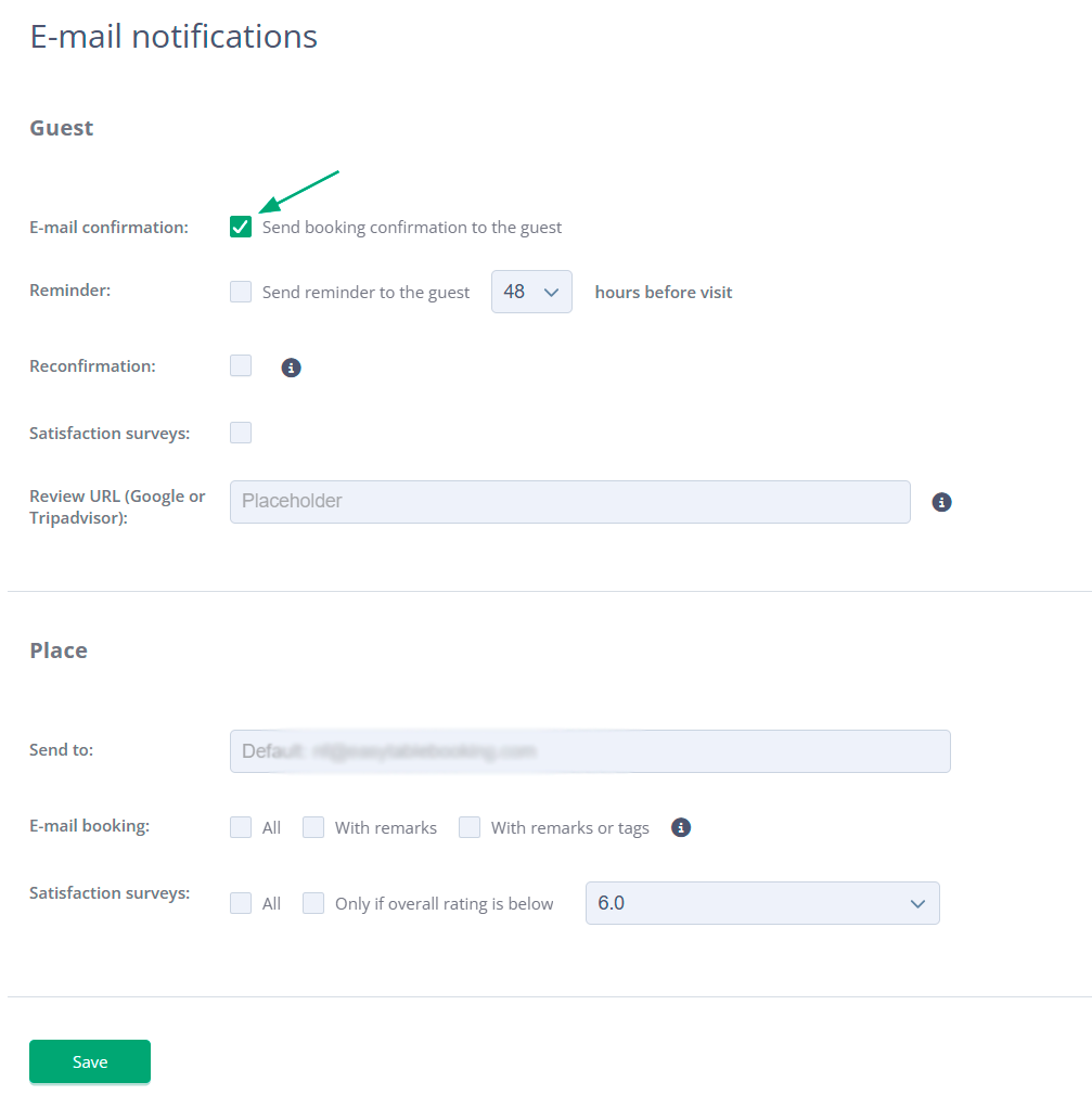 How to activate e-mail confirmation – easyTable Support & Knowledge Base