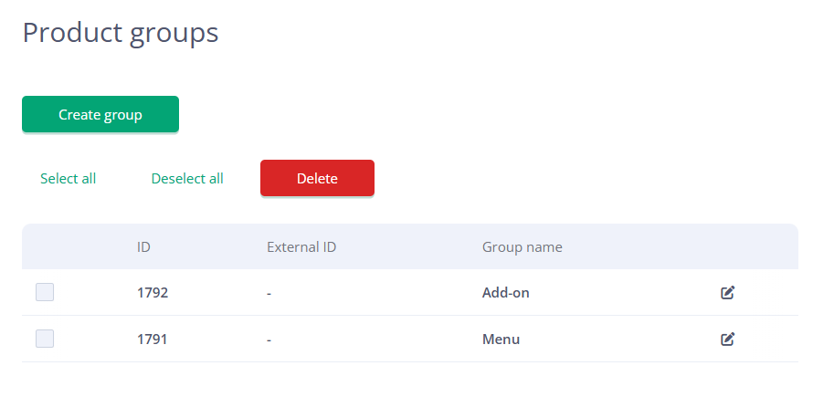 How to set up product groups (Internal categories) – easyTable Support ...